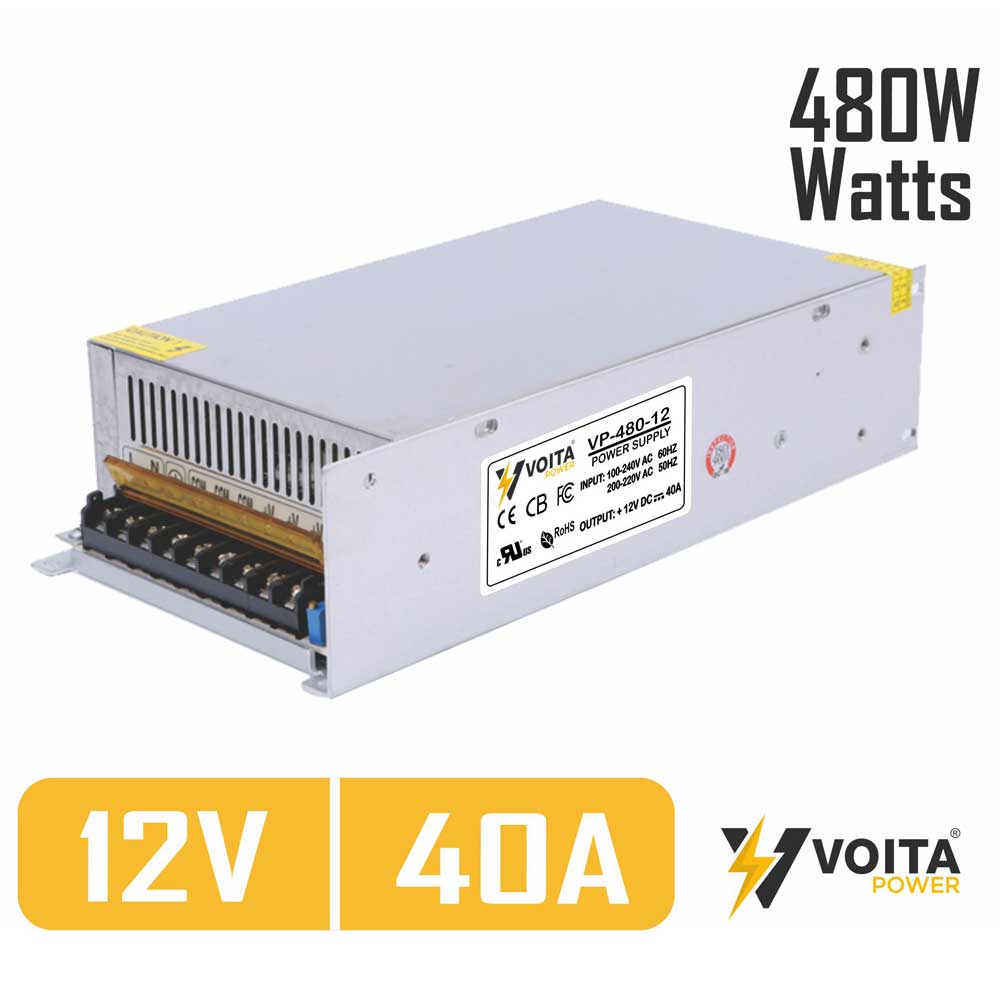 Fuente de poder switching 12V 40A 480W - Voita Power