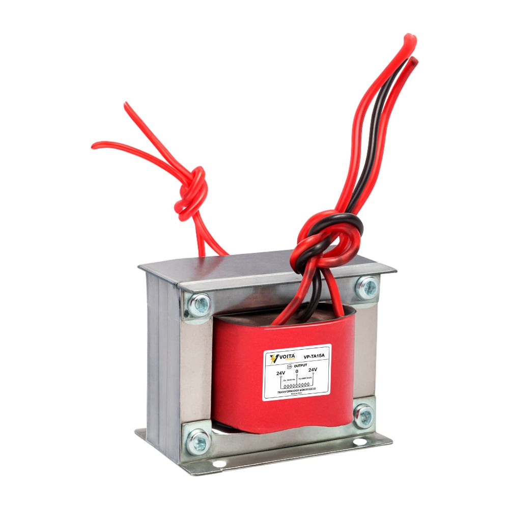 Transformador monofásico 220V AC a 24-0-24V AC 15 Amperios - Voita Power